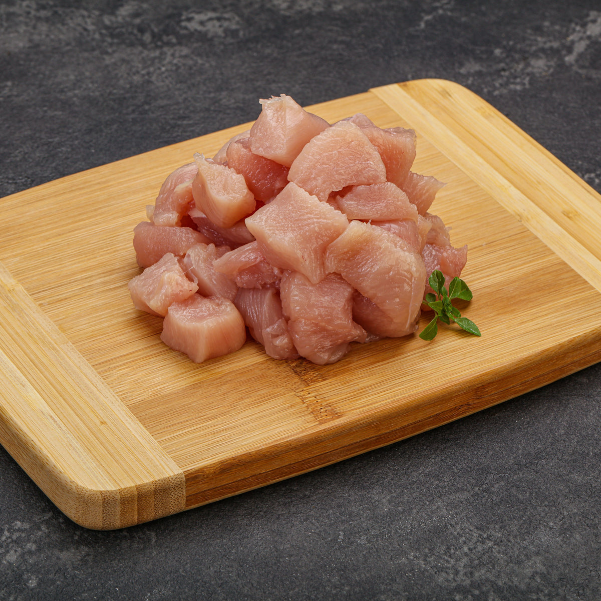 Diced quick-frozen, un-aged free range chicken – Pheasants Hill Farm